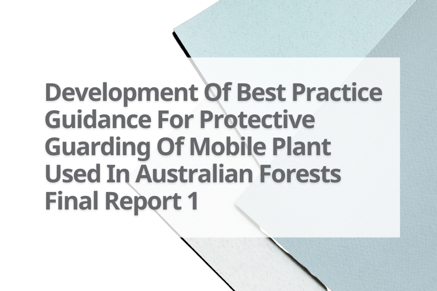 Development Of Best Practice Guidance For Protective Guarding Of Mobile ...