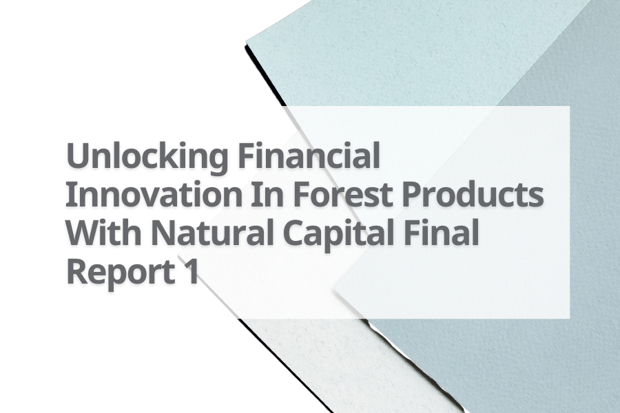 Unlocking Financial Innovation In Forest Products With Natural Capital ...